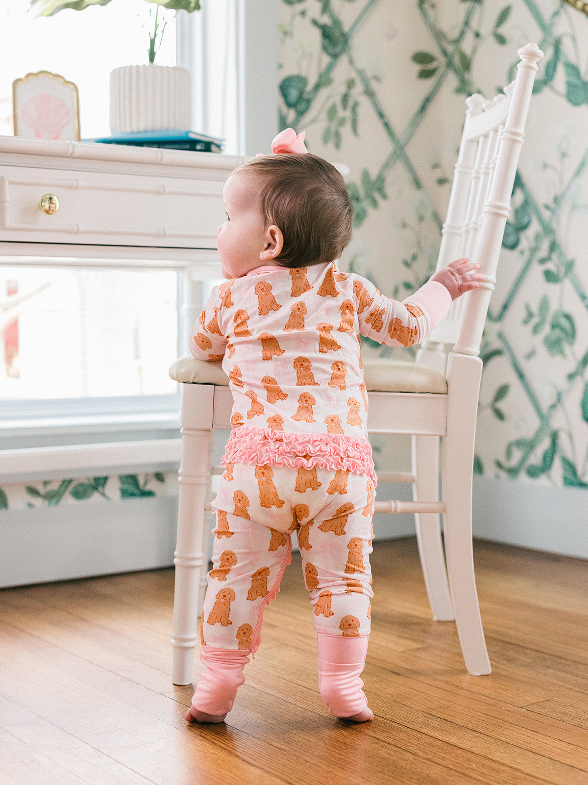 Pink Goldendoodle Bamboo Pajamas - Poppy Kids Co. – Lilly & Jace Kids ...