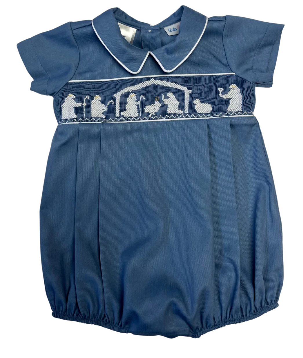 Boys Smocked Nativity Bubble - Lulu Bebe – Lilly & Jace Kids Boutique